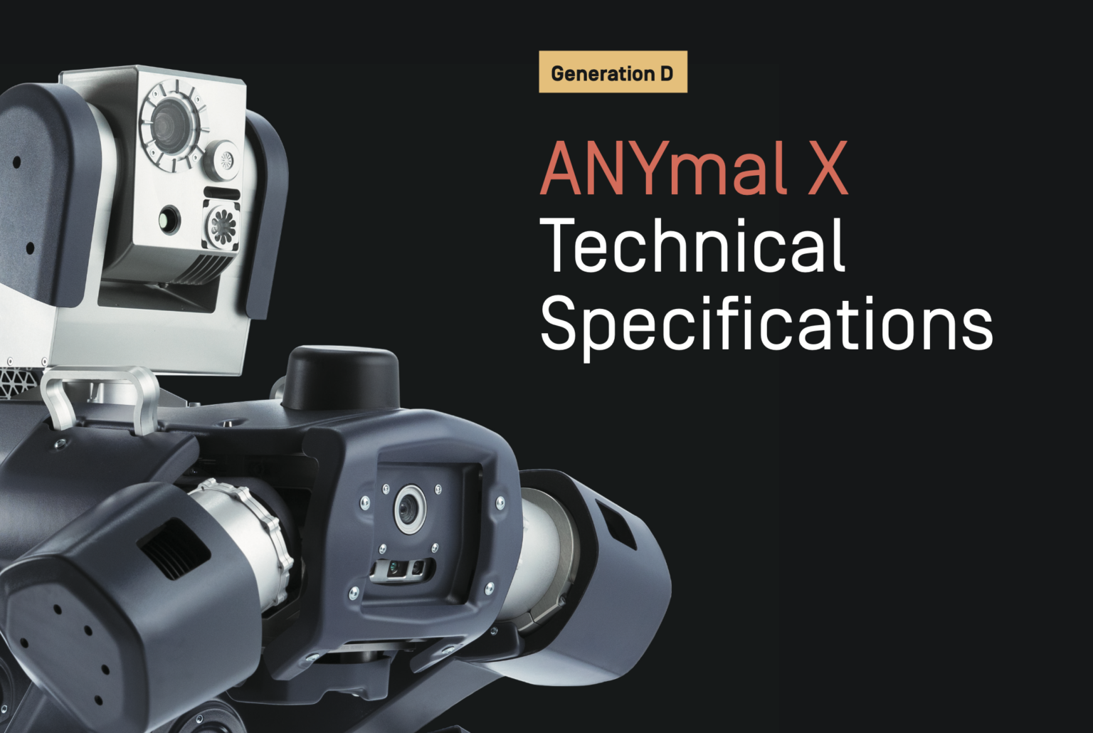 Download ANYmals X' Specifications Sheet- ANYbotics