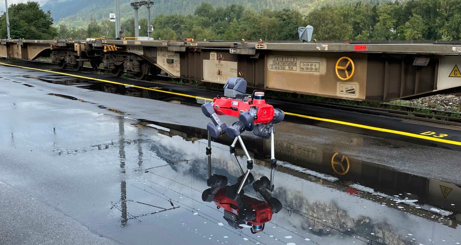 Robotic inspection for railway and transportation