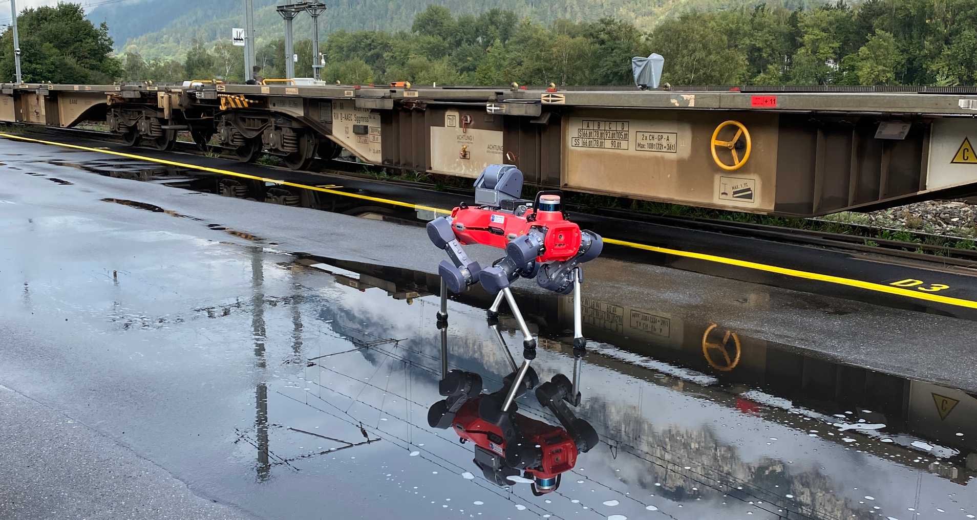 Robotic inspection for railway and transportation